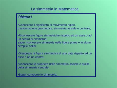 Ppt Obiettivi Conoscere Il Significato Di Movimento Rigido