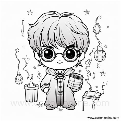 Disegni Harry Potter Da Colorare Disegni Kawaii Da Colorare Harry The