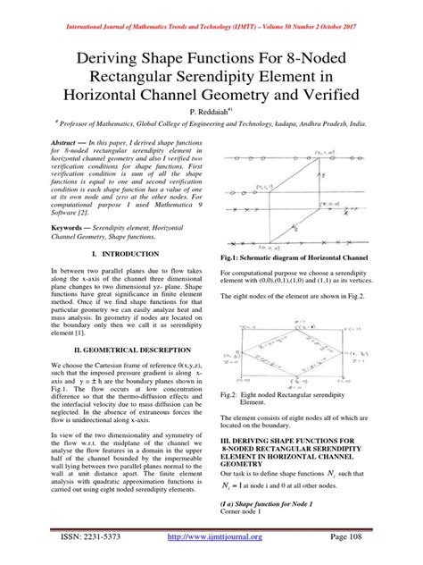 how to derive shape function serendipity element pdf cartesian coordinate system shape