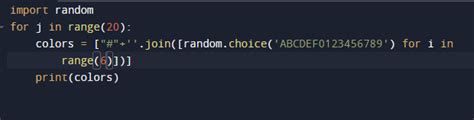 générer des couleurs rvb aléatoires en python