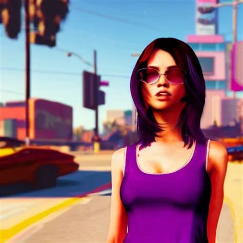 A Stunning GTA V Loading Screen With A Beautiful Woman Stable