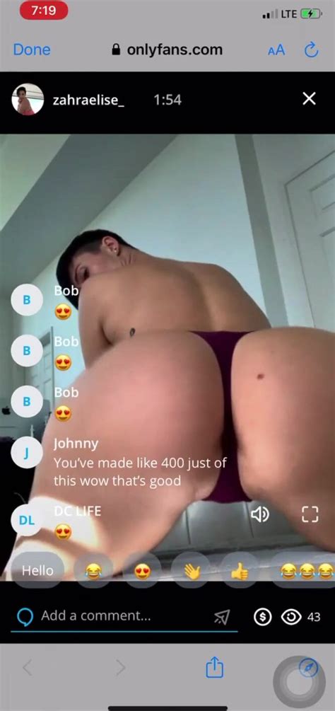 Zahra Elise Naked On Live Stream OF