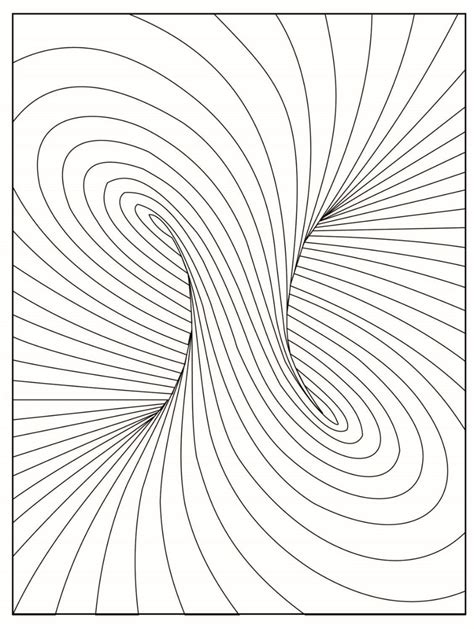 Free Printable Optical Illusions Coloring Pages