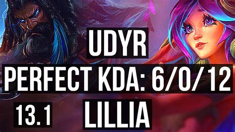 Udyr Vs Lillia Jng Games M Mastery Dominating