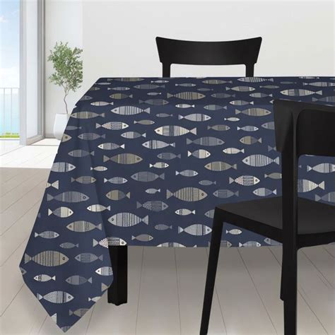Nappe carrée anti tâches 180x180 cm CADAQUES par Soleil d Ocre