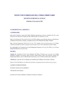 Texto Unico Ordenado Del Codigo Tributario Texto Unico Ordenado Del