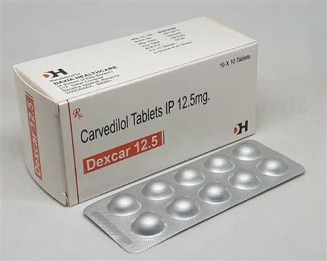 12 5 Mg Carvedilol Tablets IP At Rs 750 Box In Vadodara ID 24372460630