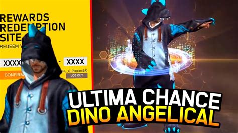 ÚLTIMOS CÓDIGOS PARA VOCÊ PEGAR O DINO ANGELICAL NO FREE FIRE GARENA
