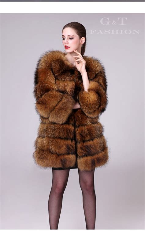 Finnish Raccoon Fur Coat Fox Fur Jacket Fur Coat Coat