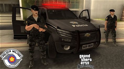 GTA SAN MOD POLICIA PMESP ROTA COMANDO Perseguição YouTube