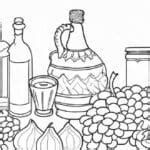 33 Desenhos De Vinho Para Imprimir E Colorir Pintar