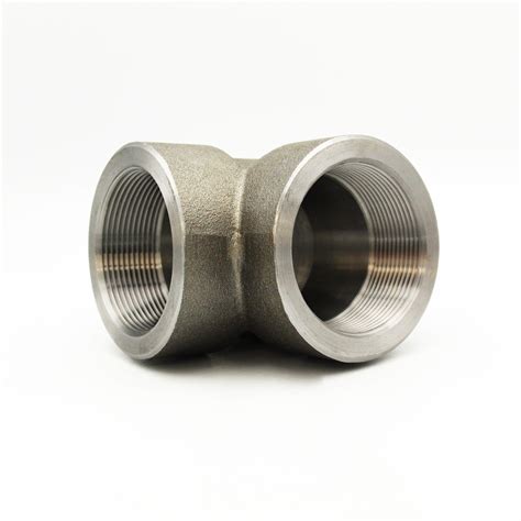 Cl3000 A105 Carbon Steel High Pressure Threaded 90 Degree Elbow China