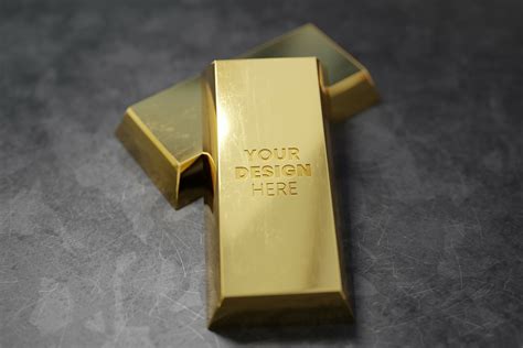 Realistic Gold Logo Mockup Psd