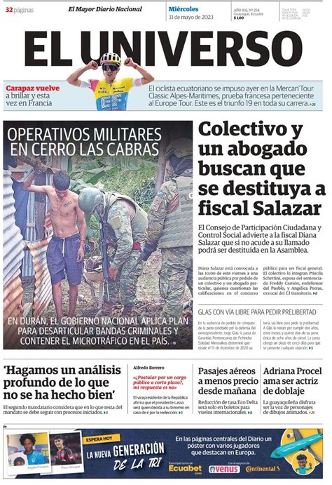 El Universo On Twitter Les Compartimos Nuestra Portada De Este