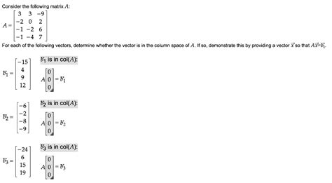 solved consider the following matrix a