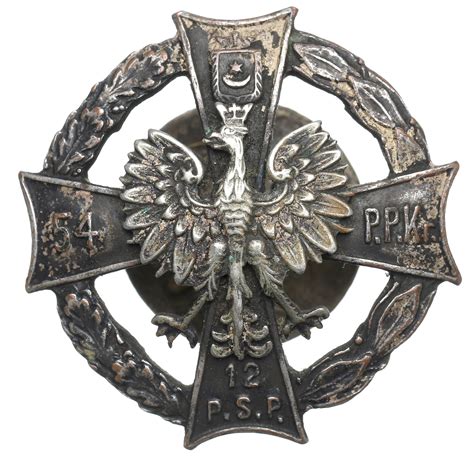 II RP Odznaka żołnierska 54 Pułk Piechoty Strzelców Kresowych