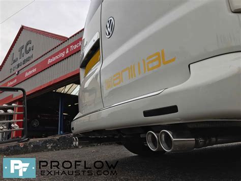 VW T5 Transporter Fitted With A Proflow Stainless Steel Custom Exhaust