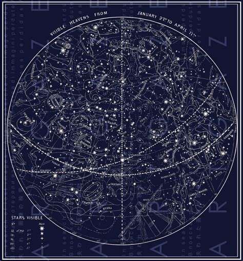 Printable Constellation Map Printable Calendars AT A GLANCE