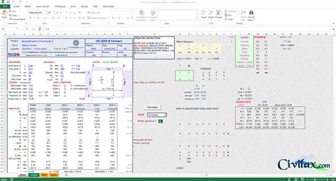 Eurocode Spreadsheets With Regard To Two Way Slab Design Spreadsheets