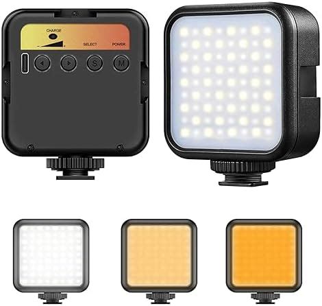 EMART Video Licht LED Dimmbare Videoleuchte 72 LED Perlen 2500K 7000K