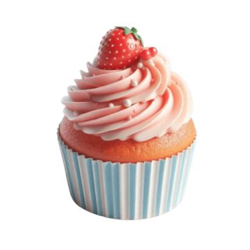 Delicioso Cupcake Con Fresas PNG Imágenes Transparentes Pngtree
