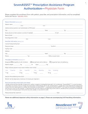 Fillable Online Needymeds Sevenassist Enrollment Form Fax Email Print