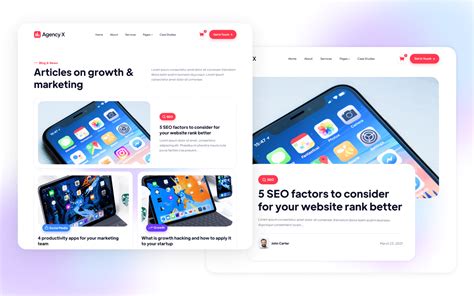 Marketing Agency Webflow Template UI Kit Agency X BRIX Templates