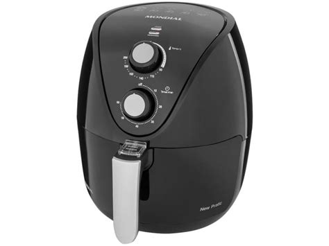 Fritadeira El Trica Sem Leo Air Fryer Mondial New Pratic Af Preto