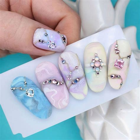Get Nail Art Online School Of Manicure Stone Nail Art Diamond Nail