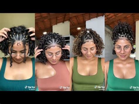 Ideias De Penteados Liguinhas Cabelos Cacheados E Ondulados YouTube