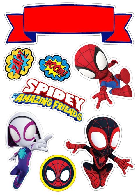 Topo De Bolo Spidey And Amazing Friends Imprimibles Spiderman