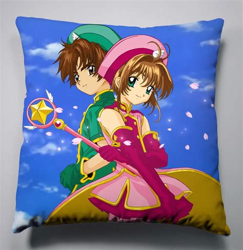 Anime Manga Card Captor Sakura Pillow Pillow 40x40cm Pillow Case Cover Seat Bedding Cushion 004