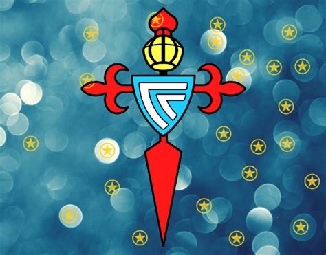 Dibujo De Escudo Del Real Club Celta De Vigo Pintado Por En Dibujos Net