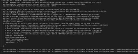 Visual Studio Jupyter Failed To Connect To Jupyter Notebook