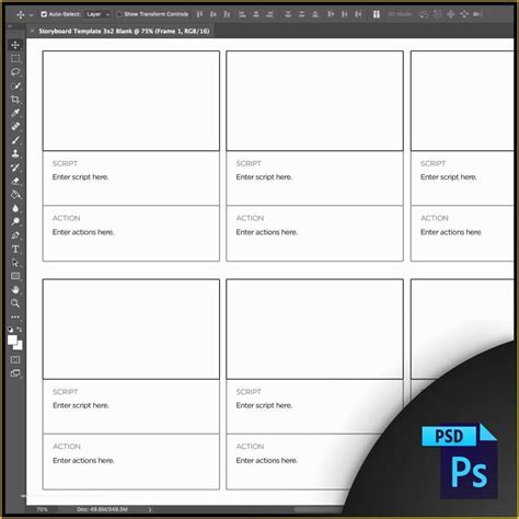 Free Psd Templates Of Free Storyboard Templates For Shop Psd
