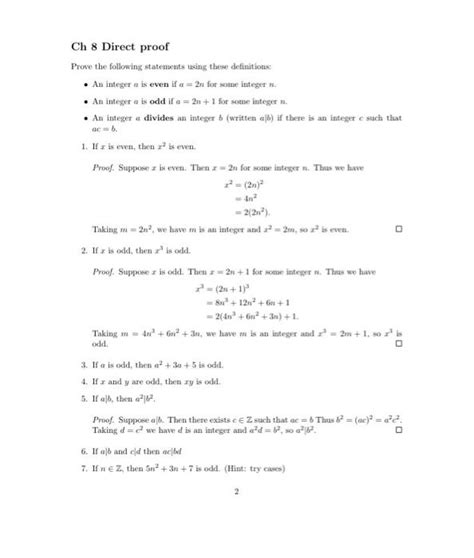 solved prove the following statements using these