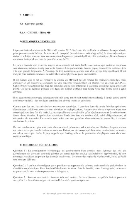Concours du second degré 8212 Rapports de jury Session 2012
