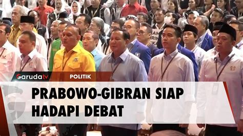 Walau Tanpa Persiapan Khusus Prabowo Gibran Nyatakan Siap Hadapi Debat