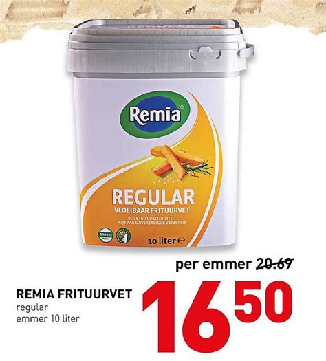 Remia Frituurvet Regular Aanbieding Bij De Kweker Folders Nl