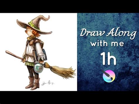 Free Video Digital Character Sketch Real Time Full Process In Krita