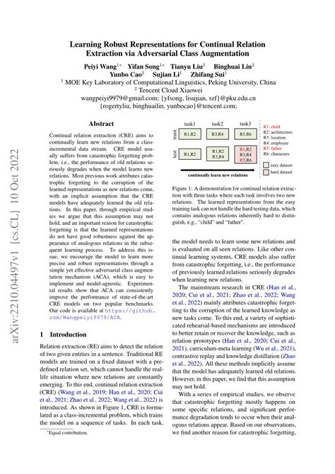 pdf learning robust representations for continual relation extraction via adversarial class