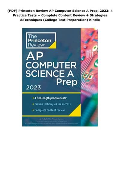 Pdf Princeton Review Ap Computer Science A Prep Practice
