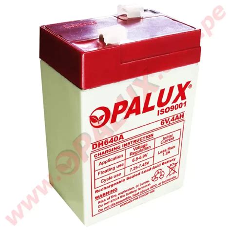 Batería 6V 4AH Opalux Extra Duración Nueva 100 original tipo seca de