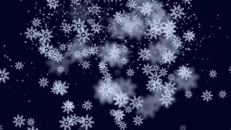 Falling Snow Flakes Animated Winter Background Royalty Free Video