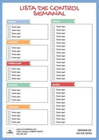 Plantillas De Checklist Gratis Online