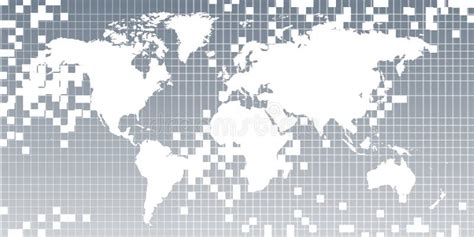 Silueta Del Mapa Del Mundo Con Rayas Esmeraldas Sobre Fondo Blanco
