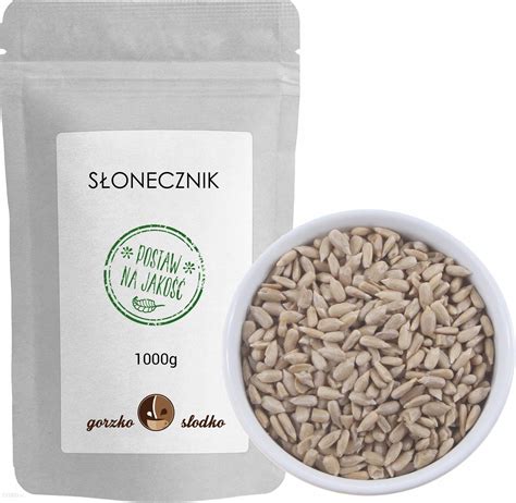 SŁONECZNIK ŁUSKANY ziarno naturalnie świeży 1kg Ceny i opinie Ceneo pl