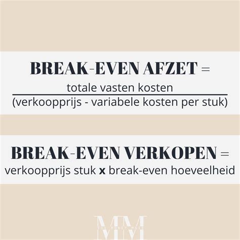 Variabele Kosten Per Eenheid Berekenen