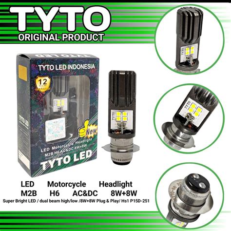 Jual Bohlam Lampu Depan Led Tyto Ac Dc Universal Semua Motor Matic