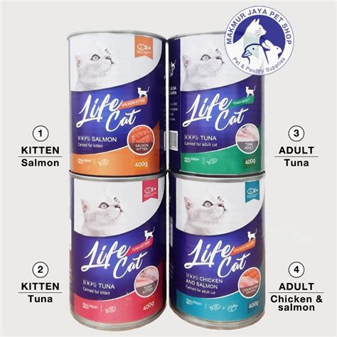 Jual Life Cat Kaleng Adult Kitten 400gr Wet Food Makanan Kucing